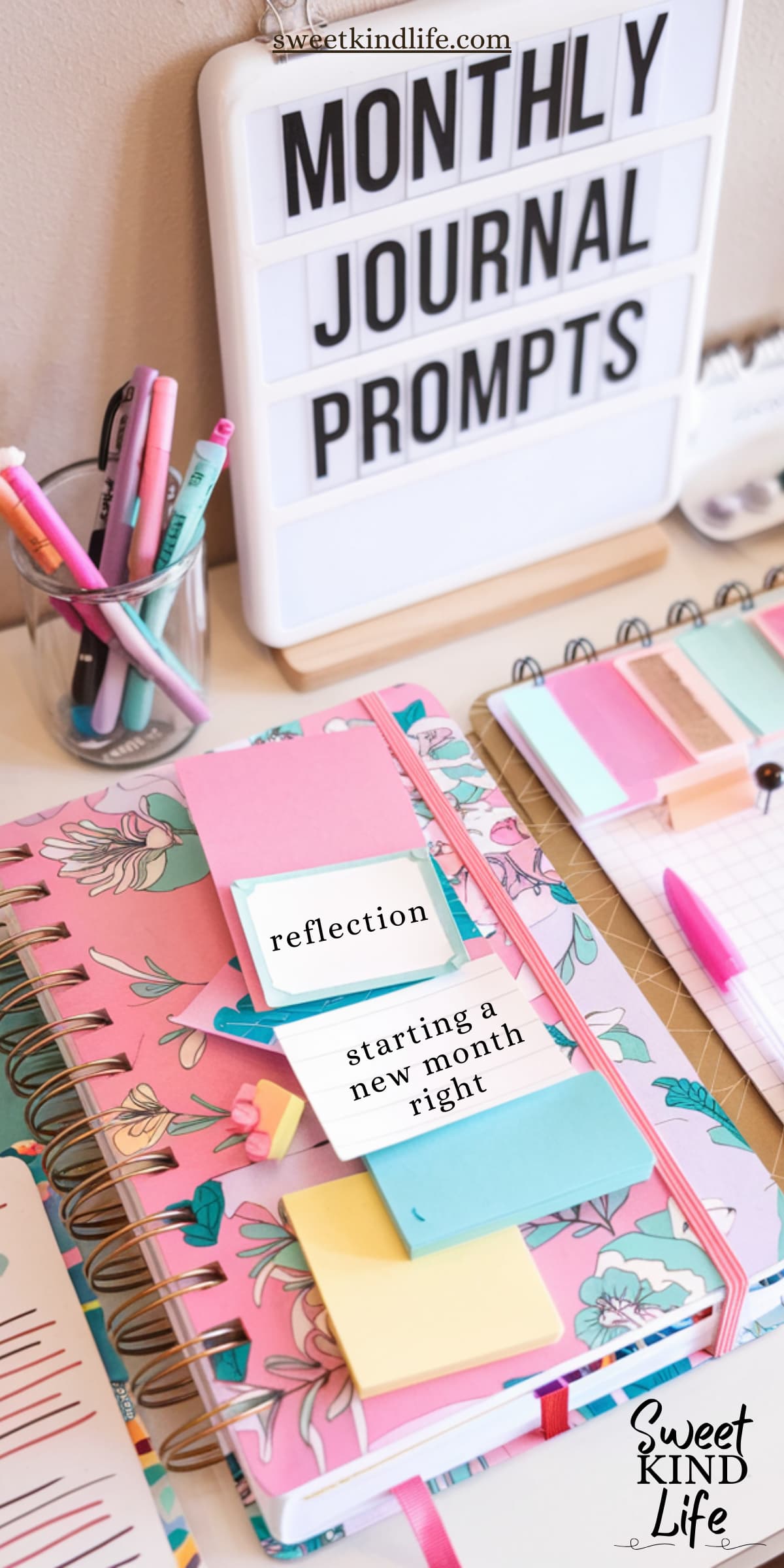 40 Monthly Journal Prompts for Reflection and for the New Month - Sweet ...