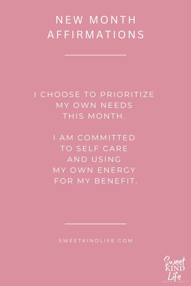 25 New Month Affirmations to Start the Month with Positivity - Sweet ...